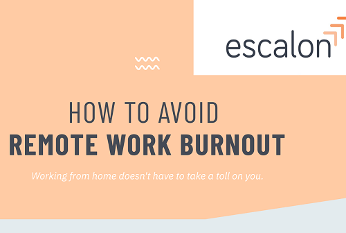 Infographic: How to Avoid Remote Work Burnout - Escalon